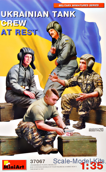 MiniArt - Ukrainian Tank Crew At Rest - plastic scale model kit in 1:35 ...