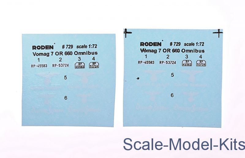 Roden - Vomag Omnibus 7 OR 660 - plastic scale model kit in 1:72 scale ...