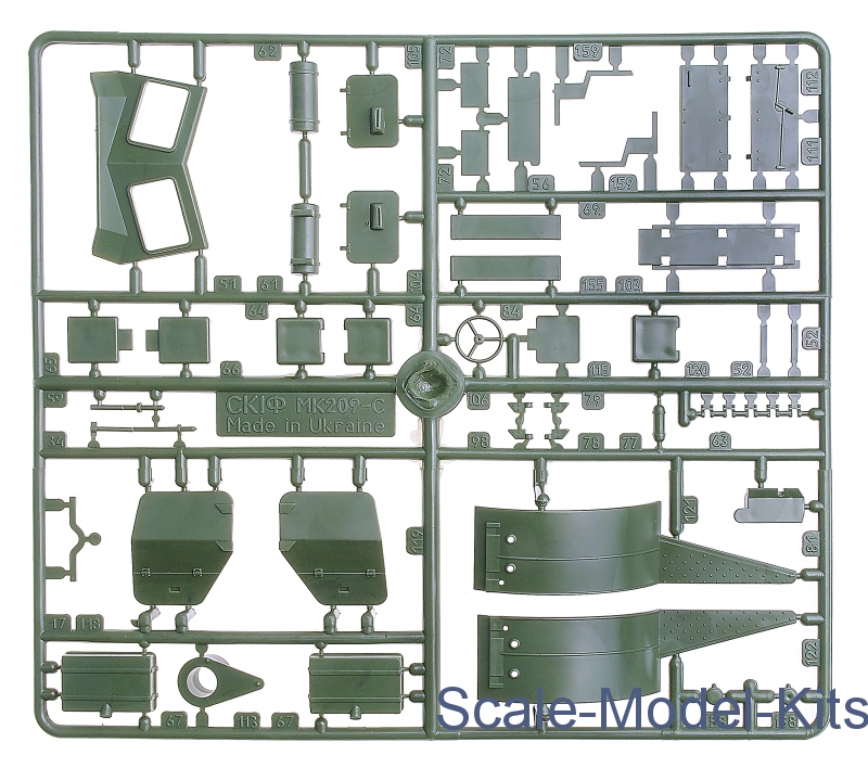 BTR-152K Soviet armored troop-carrier-Skif plastic scale model kit in 1 ...