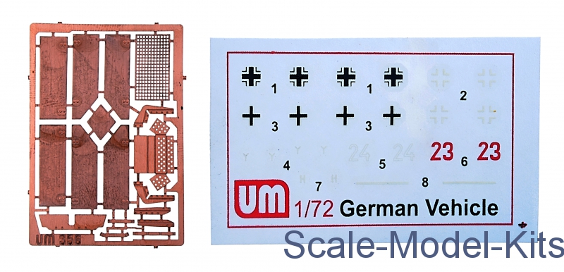 Hetzer WWII German command tank-UniModels plastic scale model kit in 1:72 scale (unimodels 356 ...